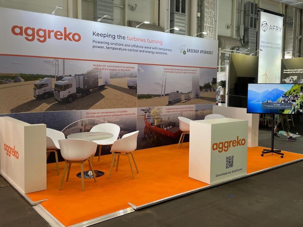 Modular Exhibition Stand Example at WindEnergy Hamburg - CXGLOBAL